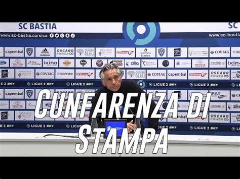 J Bastia Amiens Conf de presse d après match de Régis Brouard