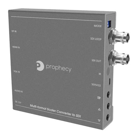 PROPHECY GOFANCO PRO SCALER2SDI USER MANUAL Pdf Download ManualsLib