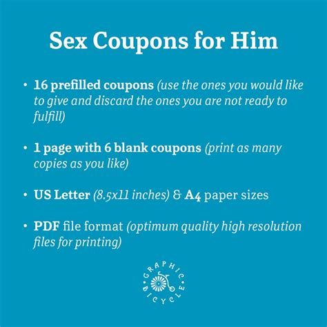 Sex Coupons For Him Naughty Coupons First Anniversary T For Him