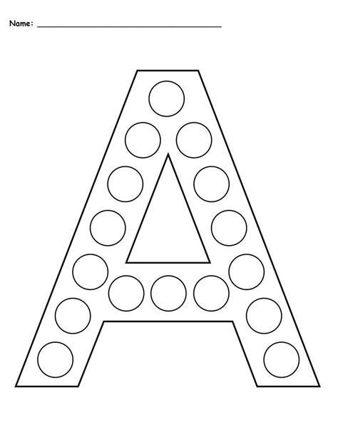 Do A Dot Printables Letters