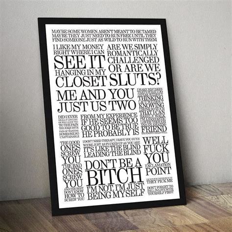 Plakat Sex And The City Sort Hvid