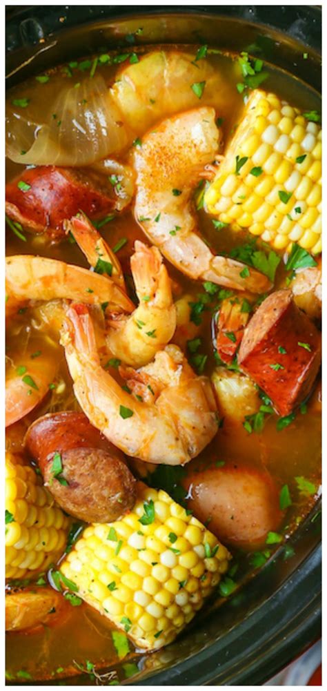 Slow Cooker Shrimp Boil Recipe Crockpot Recipes Slow Cooker Shrimp