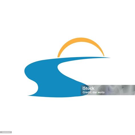 河流圖示向量插圖設計徽標向量圖形及更多水圖片 水 溪 夏天 Istock