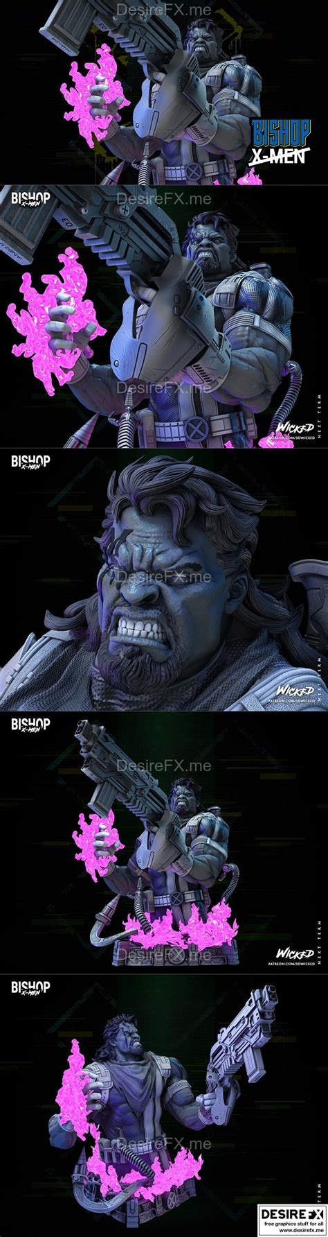 Desire Fx 3d Models Wicked Bishop Bust 3d Print Model Stl