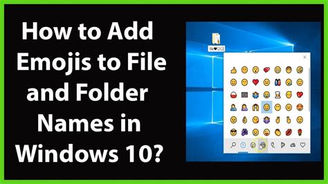 How To Add Emojis To File And Folder Names In Windows 10 YouTube