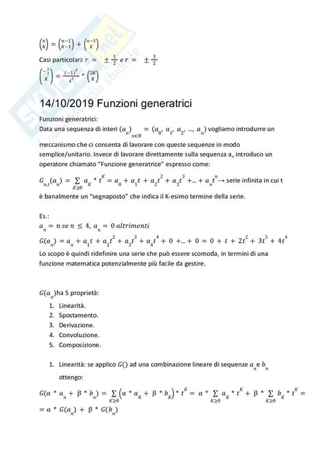 Riassunto Esame Analysis Of Algorithms And Data Structures Prof