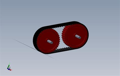 正时皮带和齿轮solidworks 2016模型图纸免费下载 懒石网
