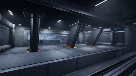 Modular Sci Fi Port Environment In Environments Ue Marketplace