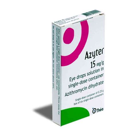 Buy Azyter Eye Drops Solution 6 X 025g Dock Pharmacy
