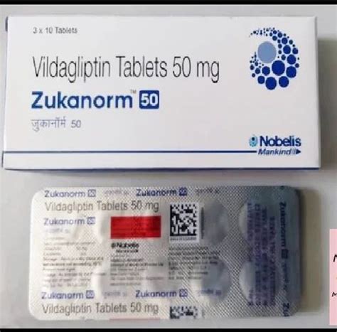 50mg Vildagliptin Tablets At 425 Stripe Vildagliptin Tablets In