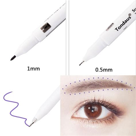 1Pcs Skin Marker Pen With Measuring Ruler Surgical Skin Marker