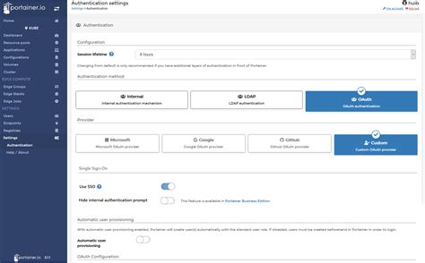 Add Sso Support For Oauth · Issue 5182 · Portainerportainer · Github