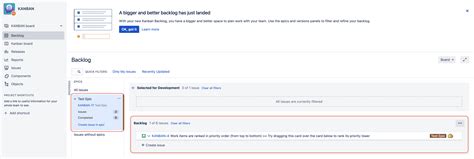 Explaining How Epics Are Displayed When Using Kanban Boards Jira And Jira Service Management