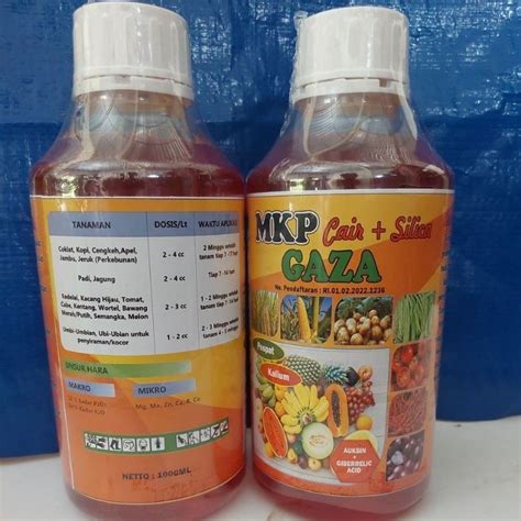 Jual Pupuk Mkp Cair Plus Silica Kemasan 1 Liter Shopee Indonesia