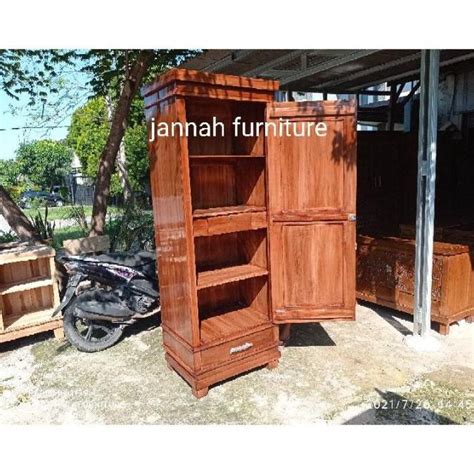 Jual Lemari Pakaian 1 Pintu Kayu Jati Pester Shop Shopee Indonesia