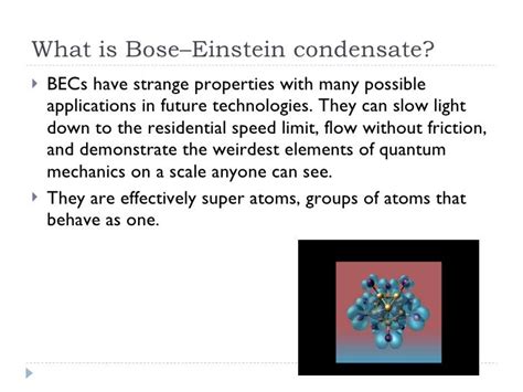 The 5th State Of Matter Bose Einstein Condensate