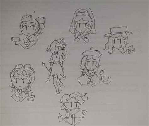 Drawing Idv Characters From Memory Because I Felt Bored In Class Lmao