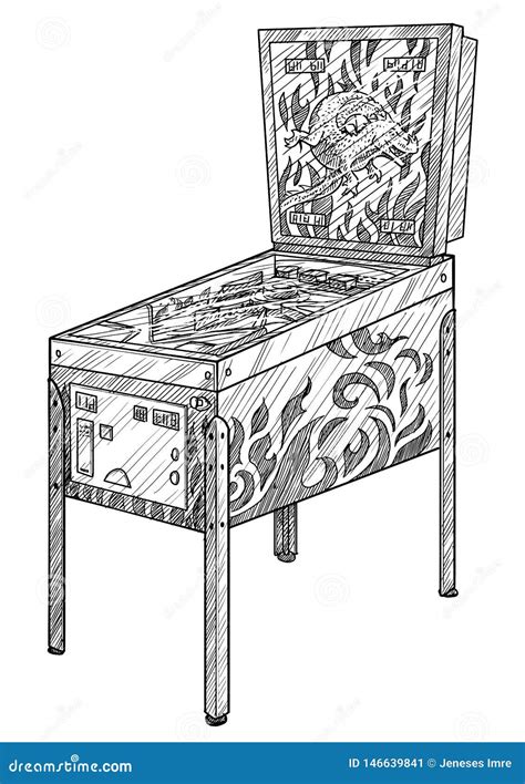 Pinball Illustration Cartoon Vector CartoonDealer Com