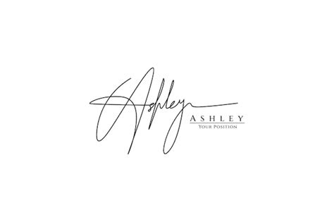 The Name Ashley In Cursive