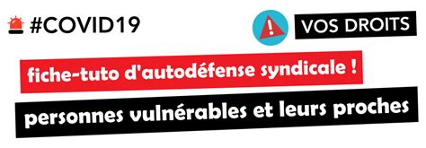 COVID le cas des personnes vulnérables et de leurs proches CNT SO