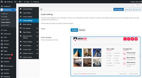 Archcode Architecture Theme