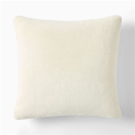 Plush Faux Fur Cushion Cover West Elm Uk