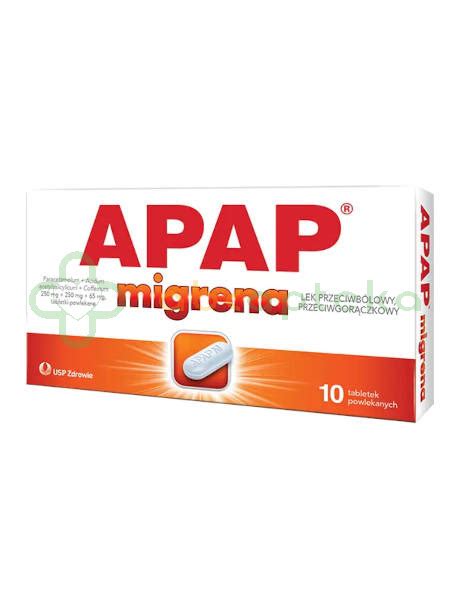 Apap Migrena 250 Mg 250 Mg 65 Mg 10 Tabletek W Apteka Internetowa