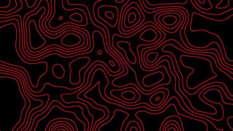 Red Topographic Motion Background Animation Red And Black Wallpaper