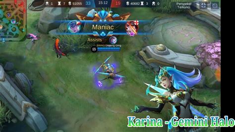 Review Skin Zodiak Karina Gemini Halo Mobile Legend Indonesia