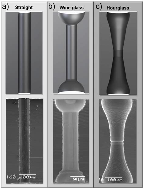 Sketch Top And Corresponding Scanning Electron Microscope Sem