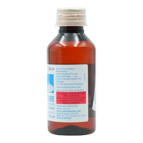 Bromhexine Elixir 120ml Bisolvon At ₹ 333 Bottle Bromhexine Cough