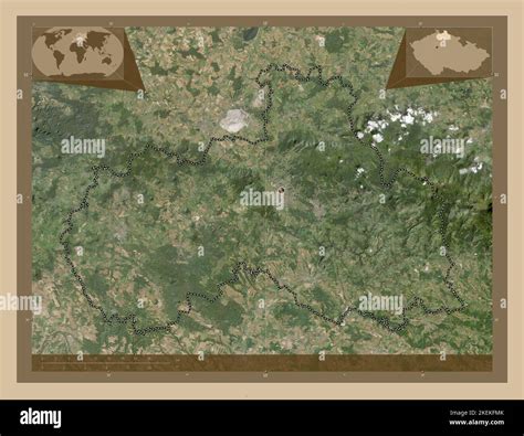 Liberecky Region Of Czech Republic Low Resolution Satellite Map