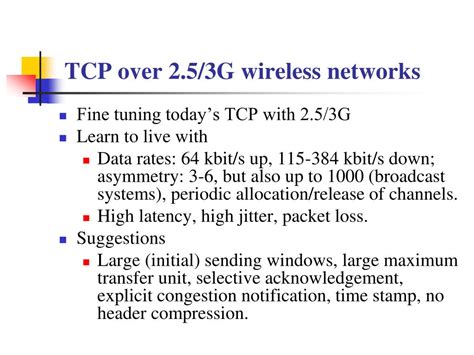 Ppt Chapter 9 Mobile Transport Layer Powerpoint Presentation Free