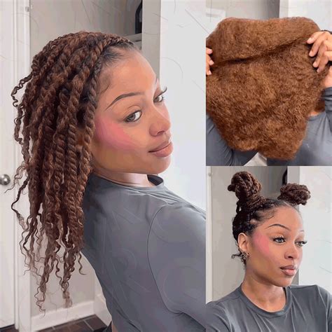 Qvr Afro Kinky Human Hair Mixed Color Bulk For Twists Qvr Hair