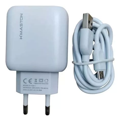 Fonte V Carregador Usb Micro Usb Amper Hmaston Bivolt Parcelamento Sem Juros