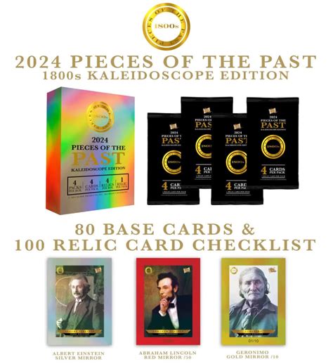 2024 Pieces Of The Past 1800s Kaleidoscope Edition Trading Cards