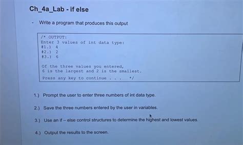 Solved Write A Program That Produces This Output 1