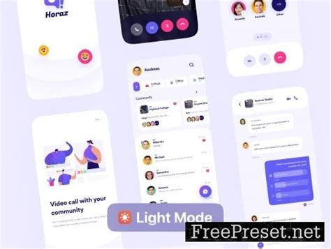 Horaz Community And Personal Messanger App Ui Kit 2109657