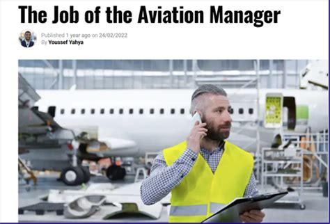Aviation Manager Career Advice Transport And Travel On The Job