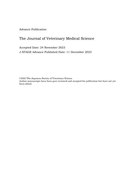 Pdf A Feline Spinal Dermoid Cyst Treated With Surgical Intervention