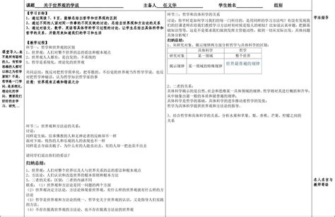 关于世界观的学说word文档在线阅读与下载无忧文档