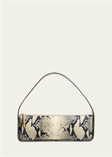 Khaite Lori Python Embossed Leather Shoulder Bag Bergdorf Goodman