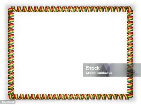 프레임과 리본이 나 플래그의 테두리 3 차원 일러스트 레이 션 가나에 대한 스톡 사진 및 기타 이미지 가나 공란 교육 Istock