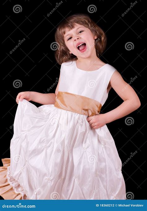 La Bambina Sembra Impertinente Fotografia Stock Immagine Di
