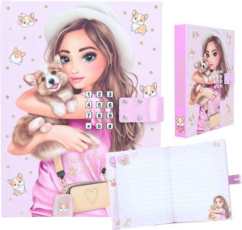 Buy Top Model Corgi Diary With Lock Code And Sound 80 Pages Online