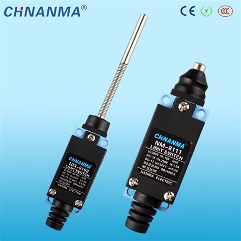 5A 250VAC Interruptor de límite micro de propósito general tipo varilla