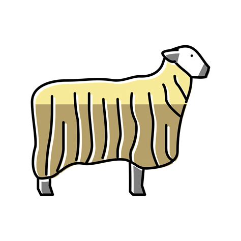 13 Teeswater Sheep Color Icon Vector Illustration 19590269 Vector Art