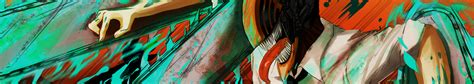 2160x384 Denji Hd Chainsaw Man Colorful Art 2160x384 Resolution