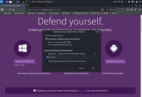 Save Tor Browser For Kali Linux Tech Dhee