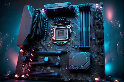 Computer Motherboard With Processor Socket Computer Hardware Stock